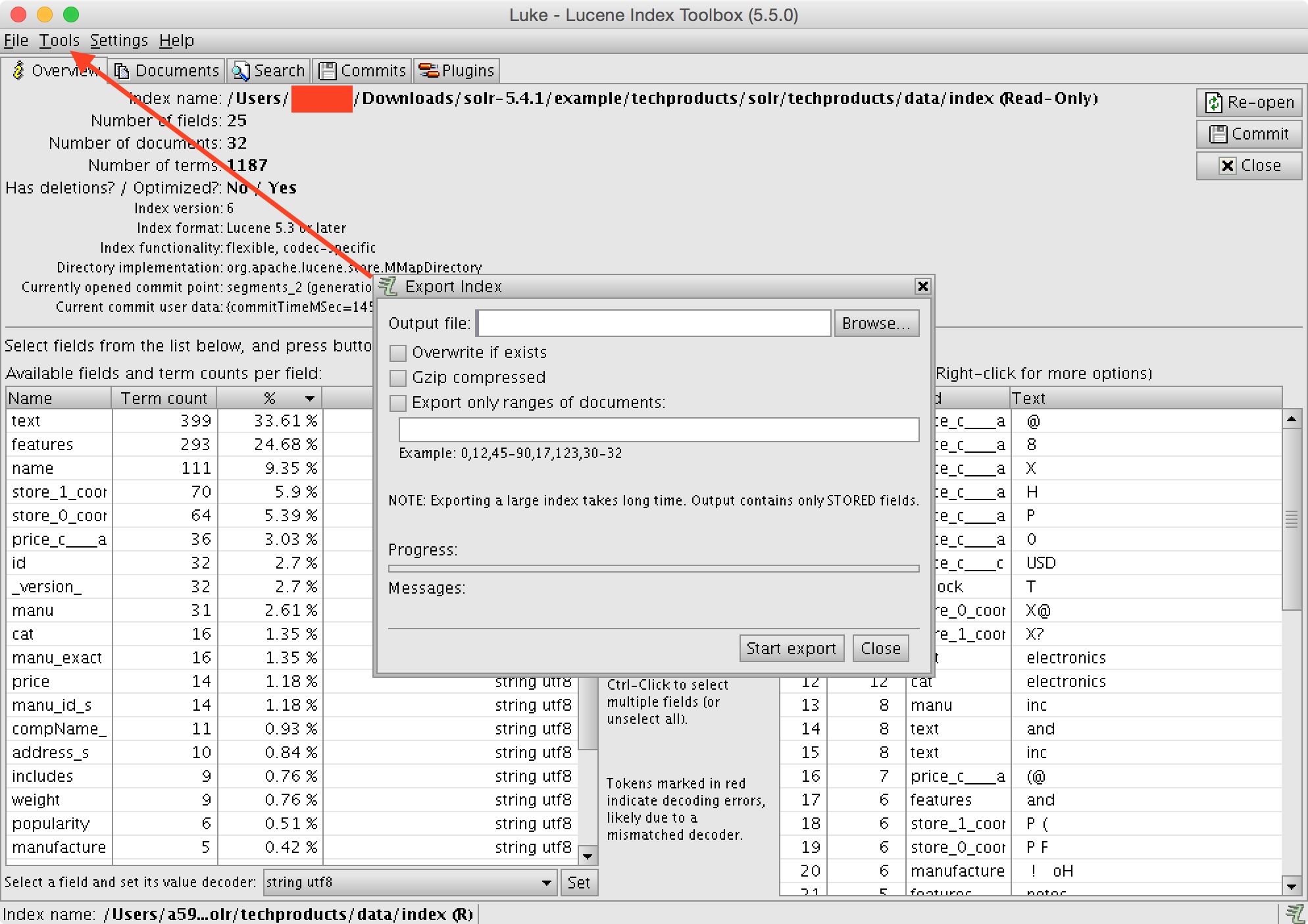 Luke – Lucene Index Inspector | datafireball