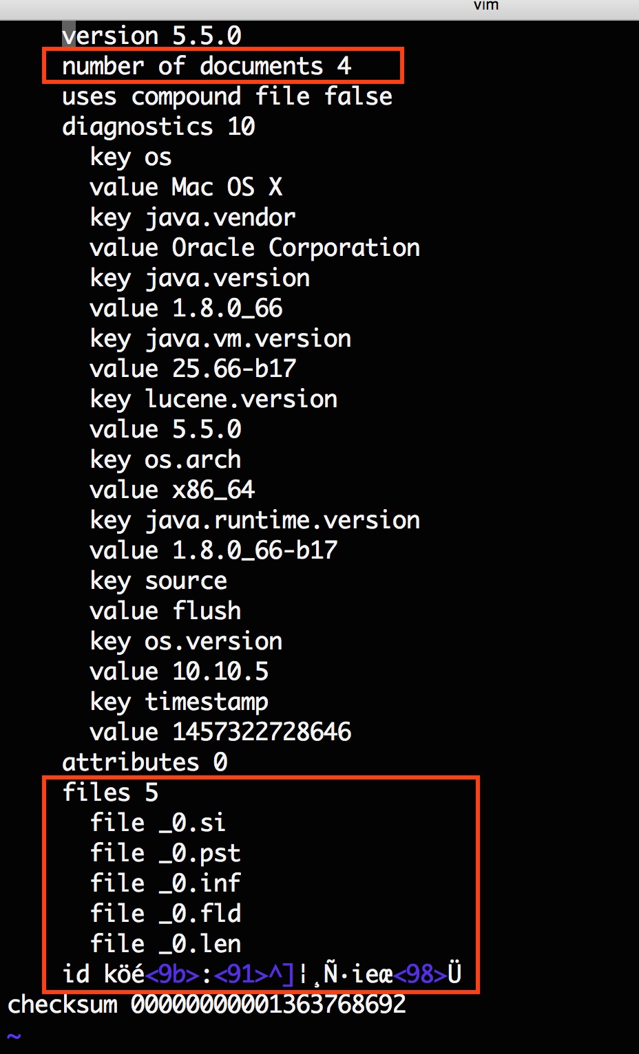 Lucene – SimpleTextCodec | datafireball
