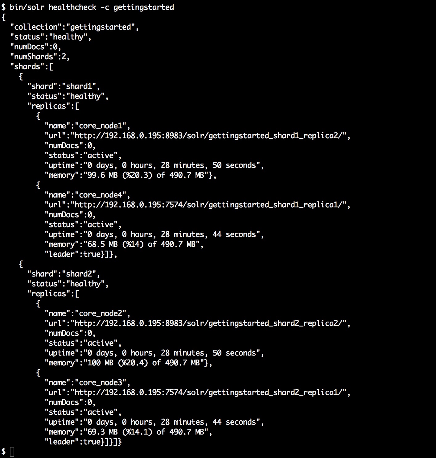 SolrCloud – Quick Start | datafireball